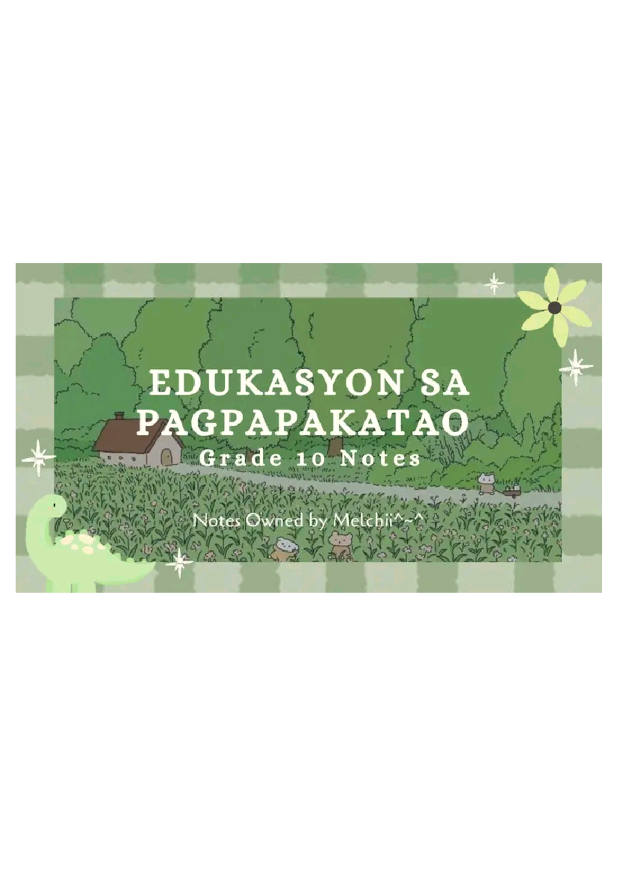 ESP 1ST-4THQ - This is a note - EDUKASYON SA PAGPAPAKATAO 11 Grade 10 ...