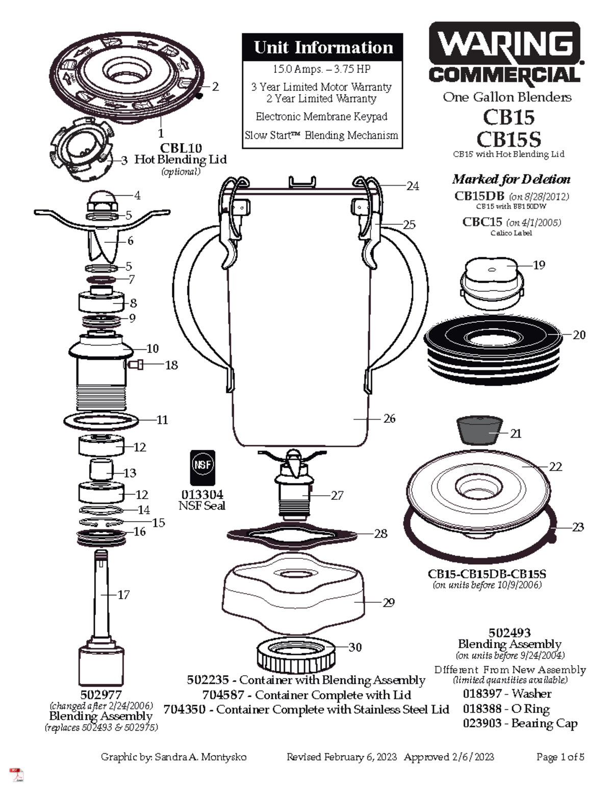 Catalogo de partes CB15 - Graphic by: Sandra A. Montysko Revised ...