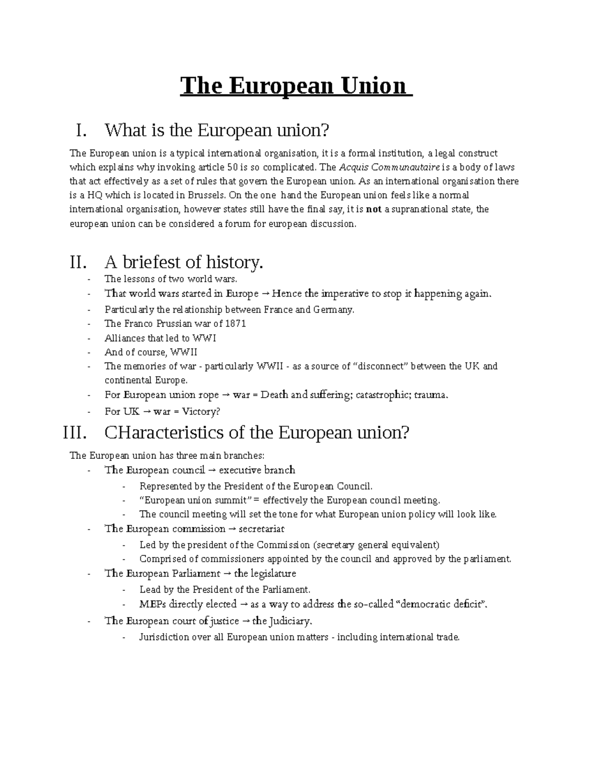 The European Union - What is the European union? The European union is ...