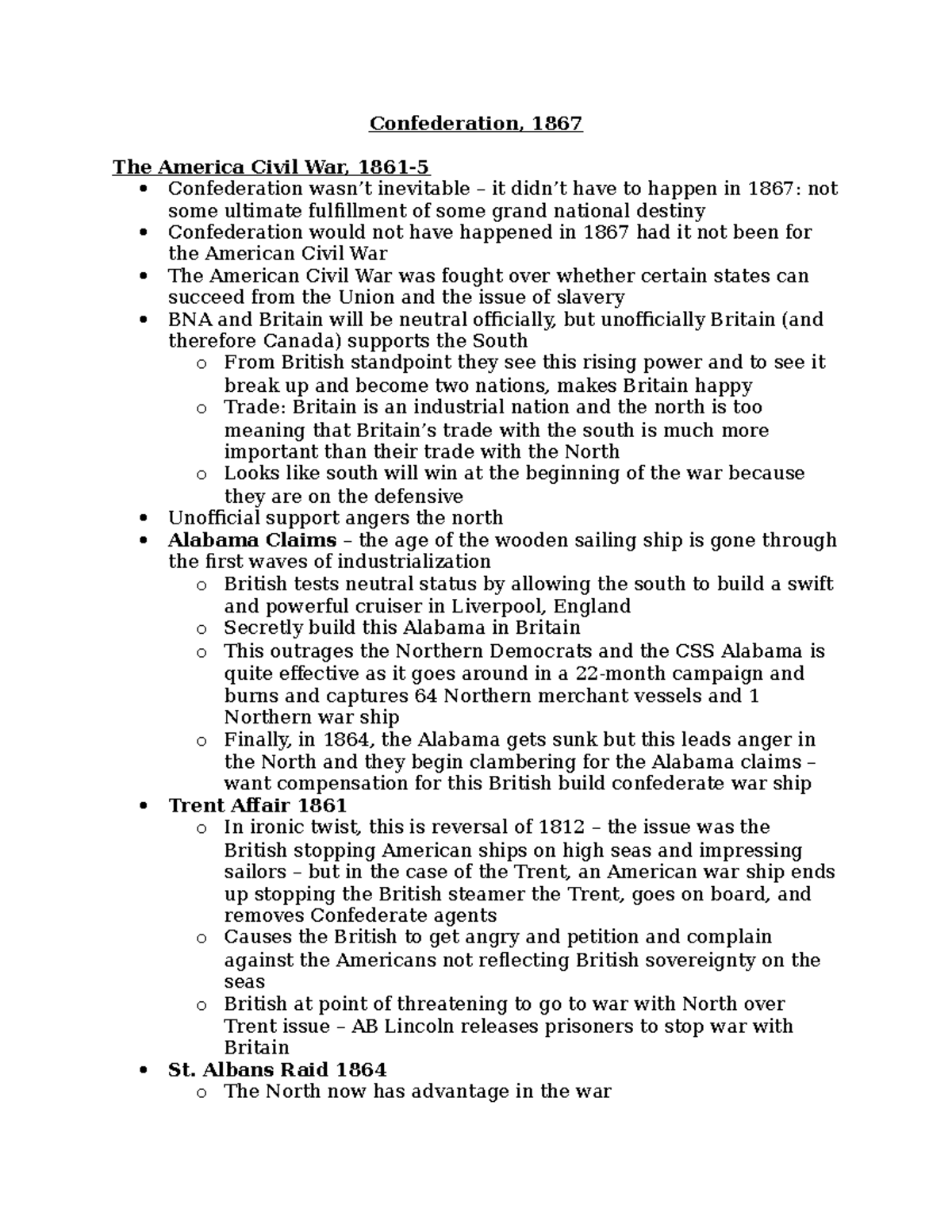 Confederation 1867 - 2201 - Confederation, 1867 The America Civil War ...