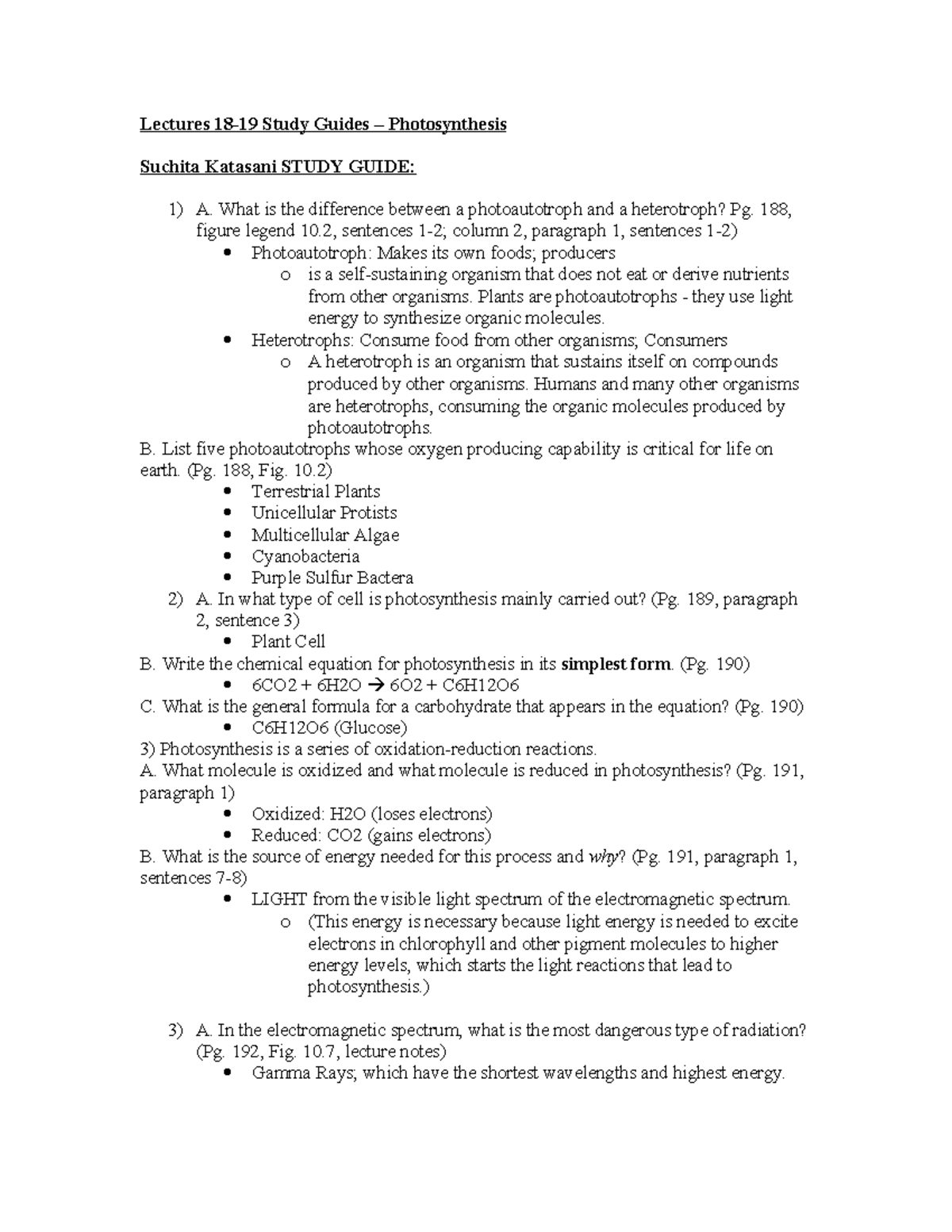 2912 Lectures 18-19 Study Guide - Lectures 18-19 Study Guides ...