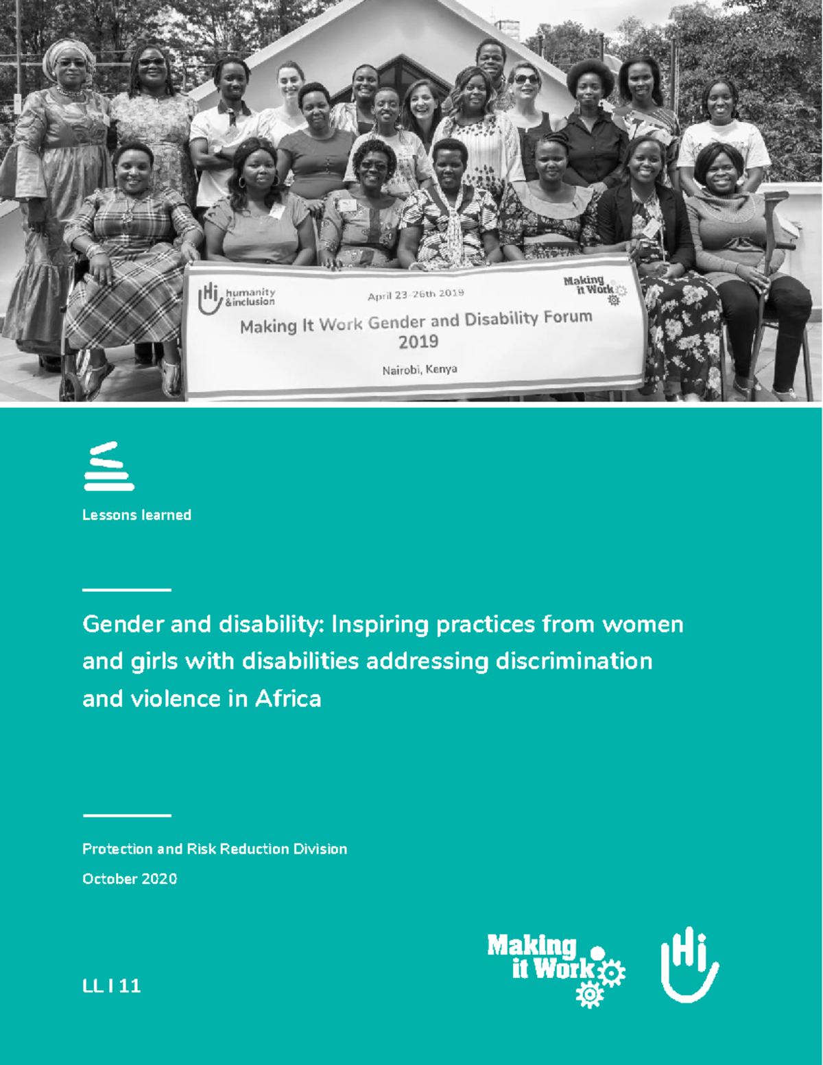 MIW Gender and Disability Report 2020 LL11 - ####### 1 Lessons learned ...