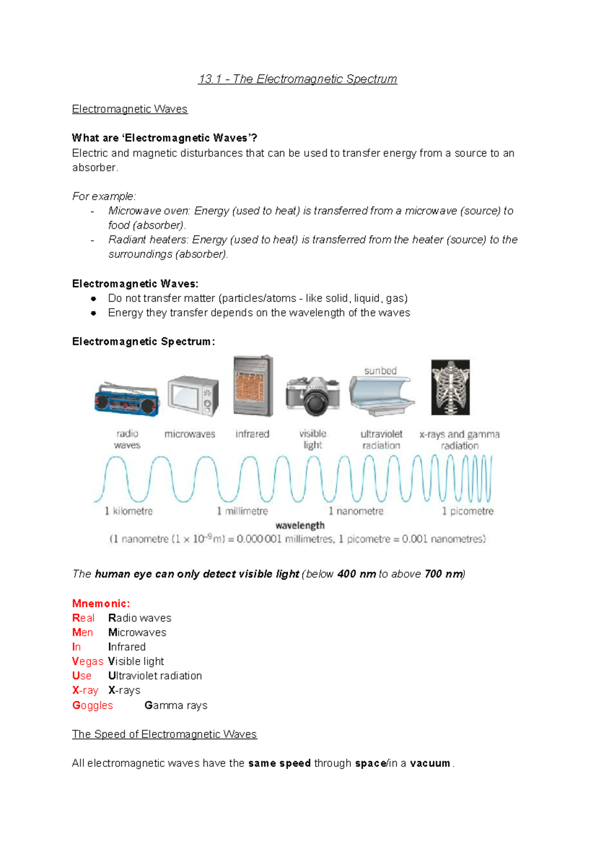 Electromagnetic Waves - Physics Unit 13 - 13 - The Electromagnetic ...
