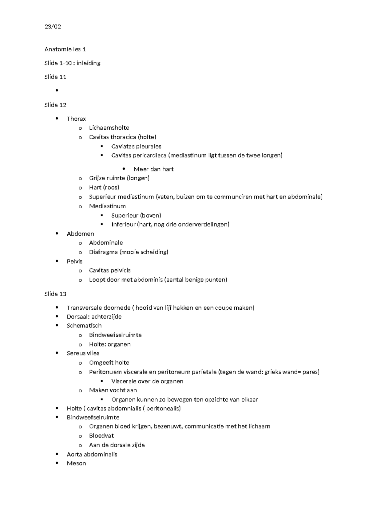 Anatomie les 1 - retroperitoneaal ( achter) Pelvis: retro en gedeelte ...