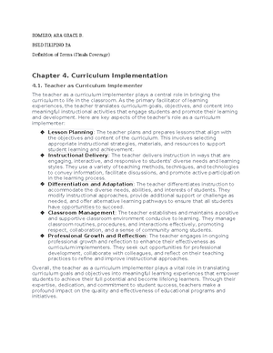 TRF Objective 10 - ranking for teachers - TEACHER REFLECTION FORM ...