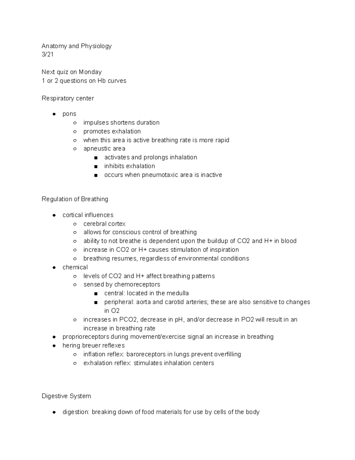 A&P Digestive System - Ana Christensen A&P 2 - Anatomy and Physiology 3 ...