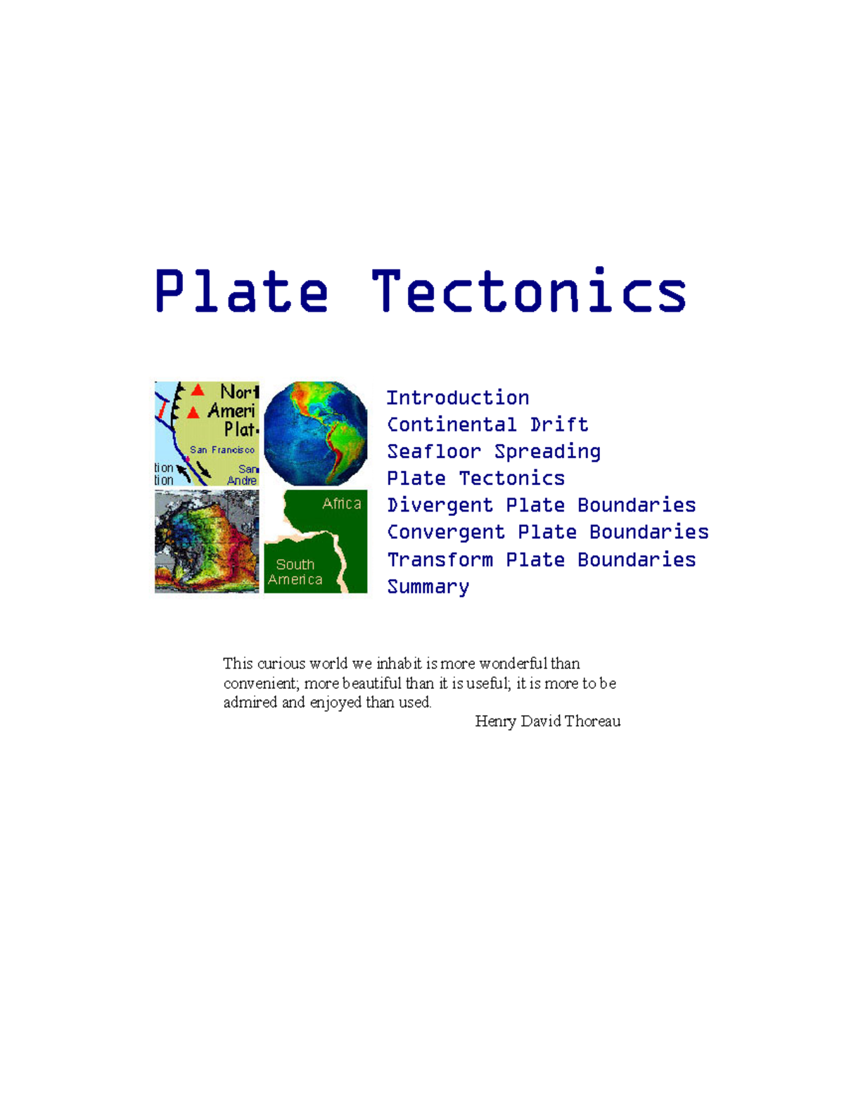08 GEOL211 Course Unit 2 - Plate Tectonics Introduction Continental ...