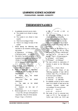 CETD (Assignment - 1) - Useful - Chemical Engineering Thermodynamics - Studocu