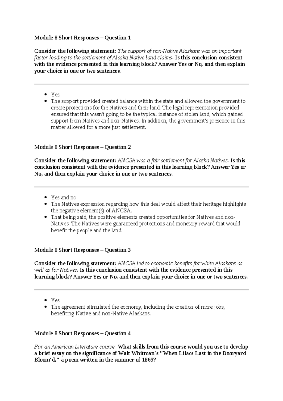 His200 applied history module 8 - Module 8 Short Responses – Question 1 ...