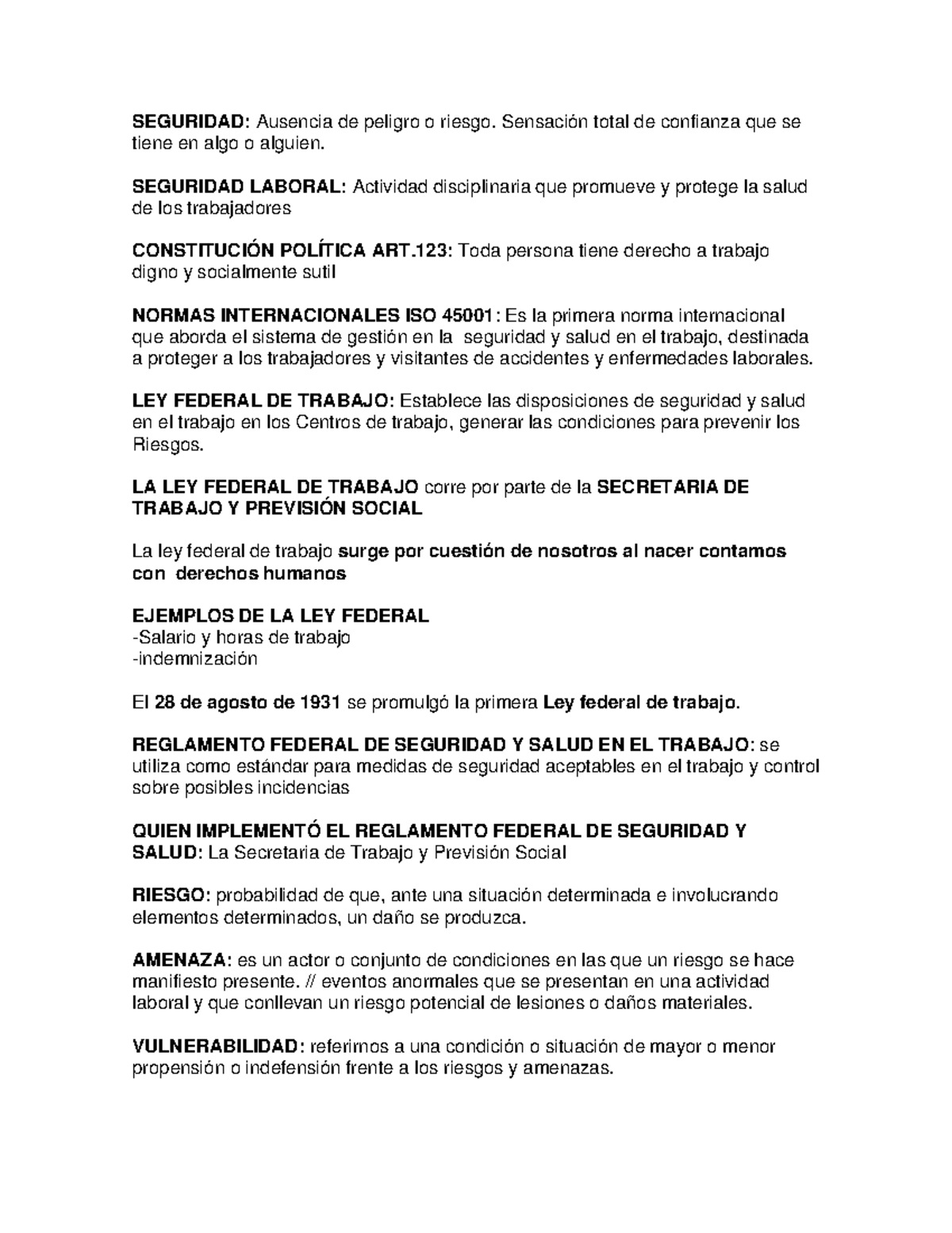 GUIA DE Sesao - guia - SEGURIDAD: Ausencia de peligro o riesgo ...