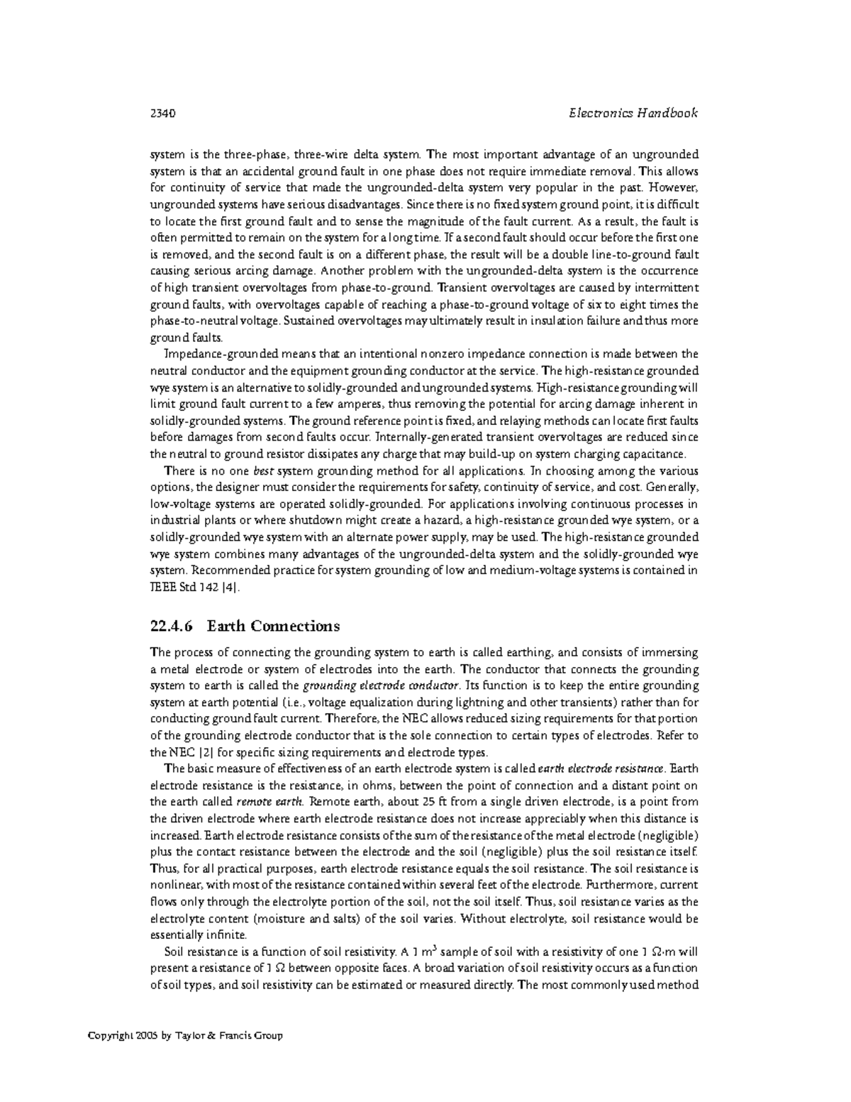 Electrical Engineering notes (22) - 2340 Electronics Handbook system is ...