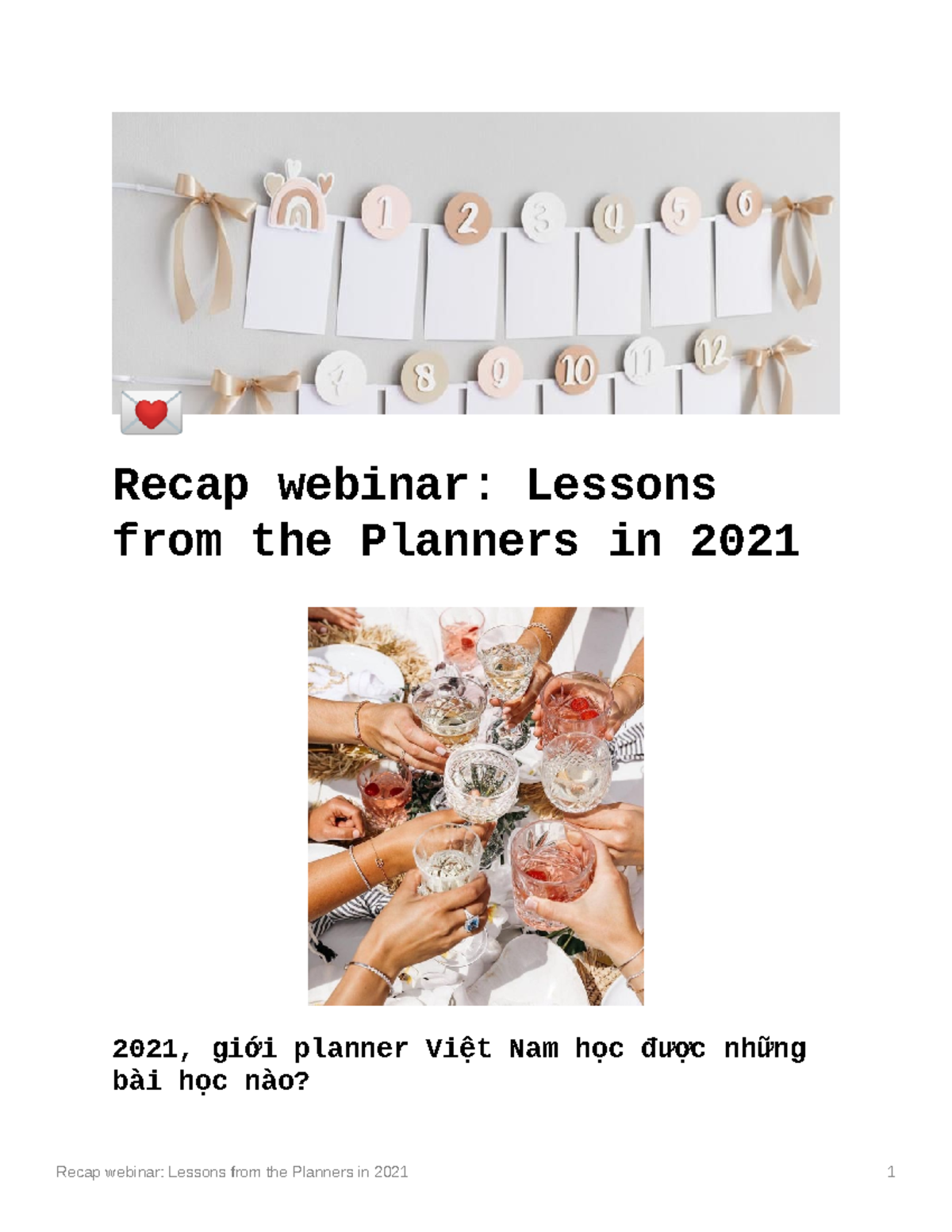 Recap webinar Lessons from the Planners in 2021 - 💌 Recap webinar ...