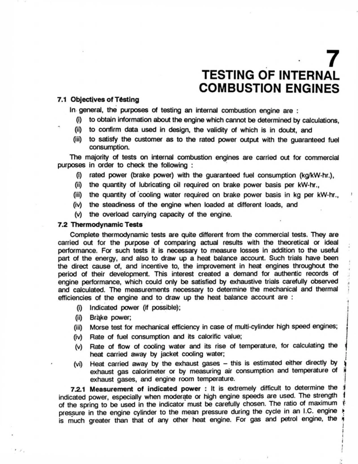 Vol 2 Chapter 7 Testing of ICEs - 7 TESTING OF INTERNAL COMBUSTION ...