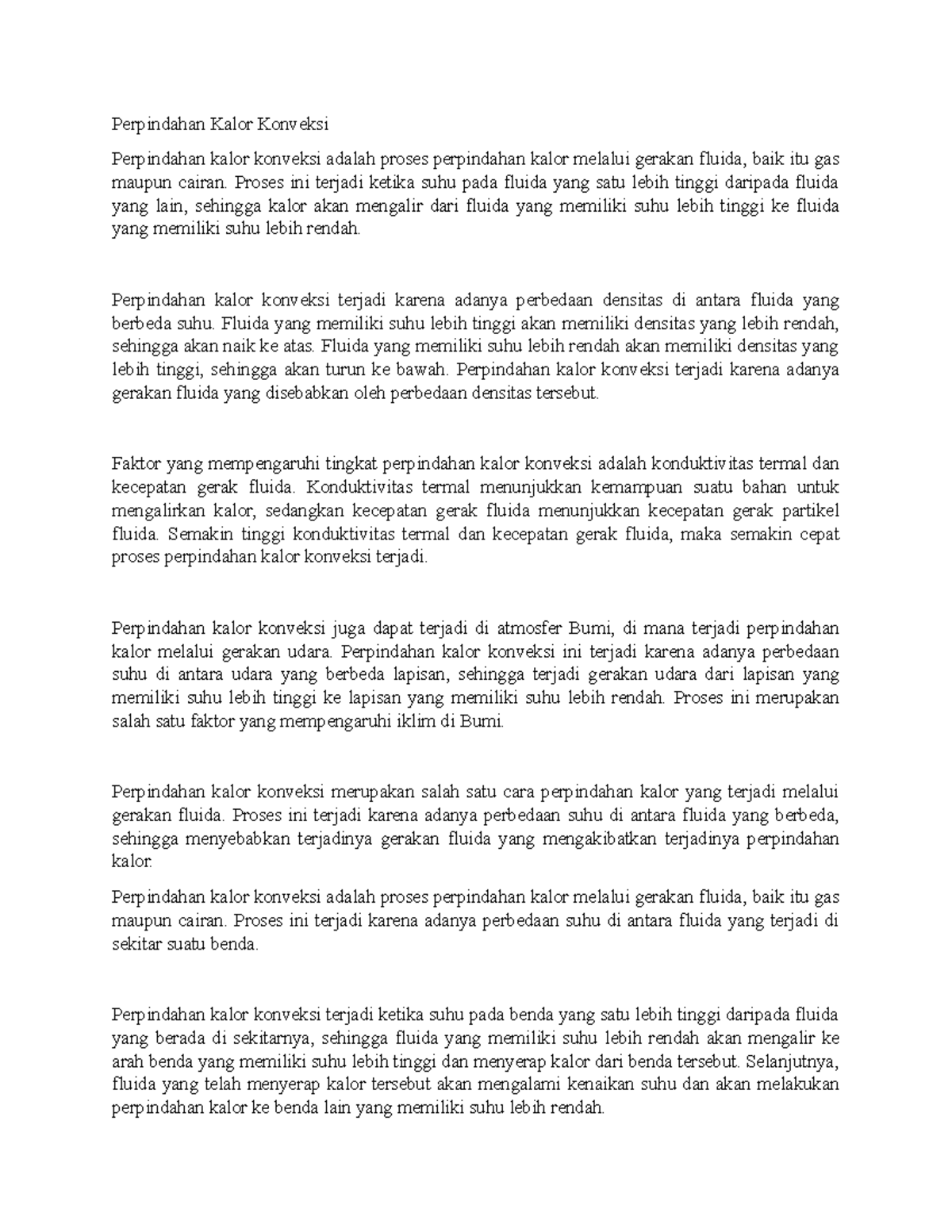Perpindahan Kalor Konveksi - Perpindahan Kalor Konveksi Perpindahan ...
