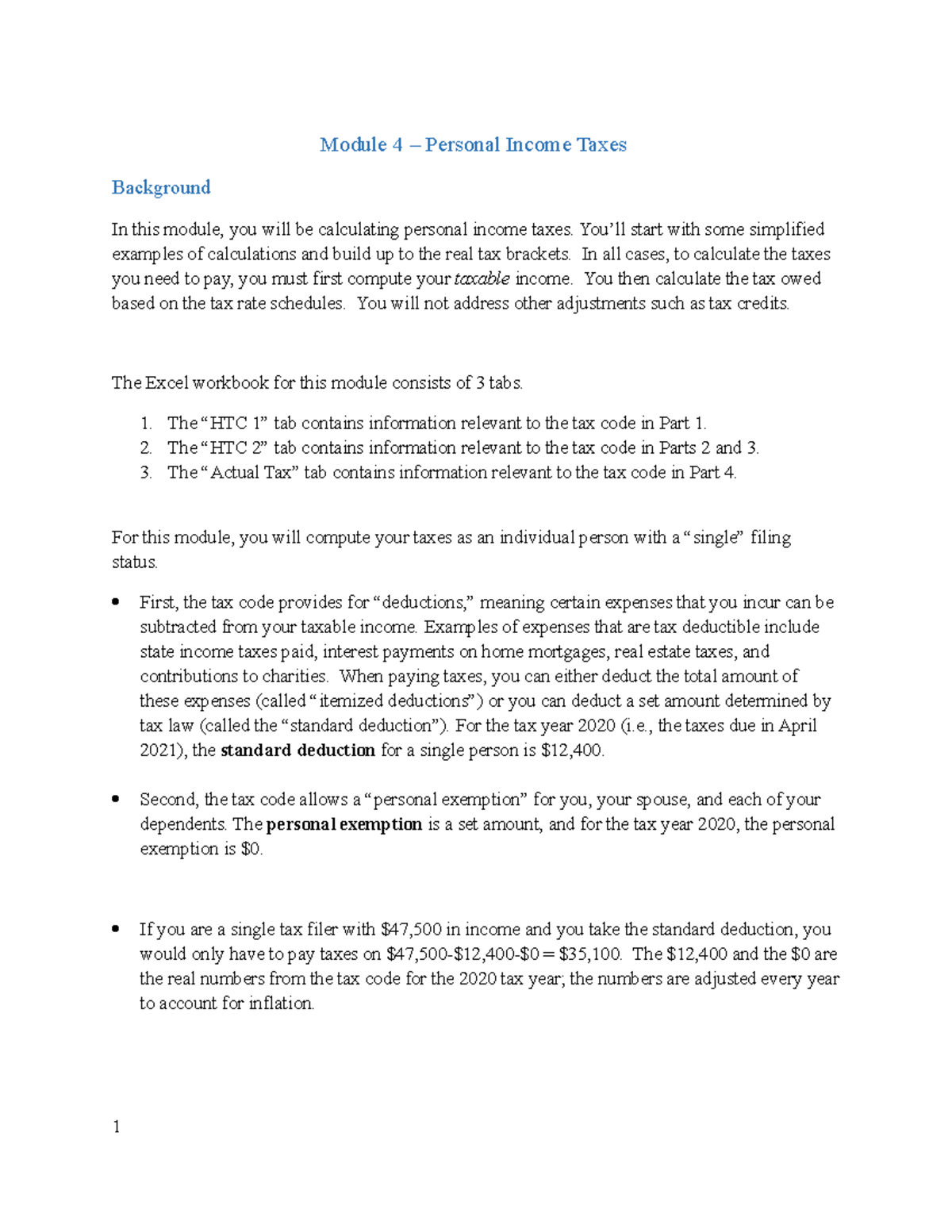 Module 4 Chapter-F2F - n/a - Module 4 – Personal Income Taxes ...