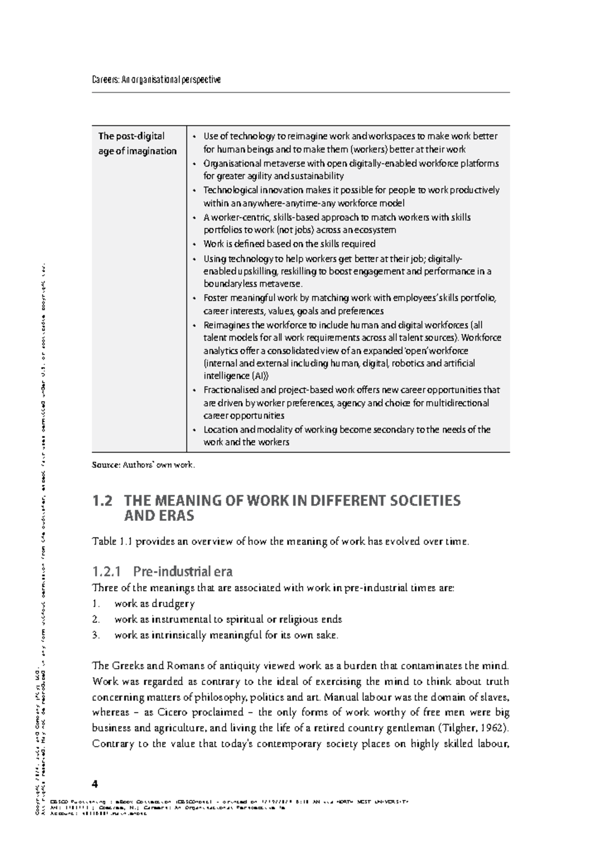THE MEANING OF WORK CHAPTER 1 STUDY UNIT 1 - Careers: An organisational ...