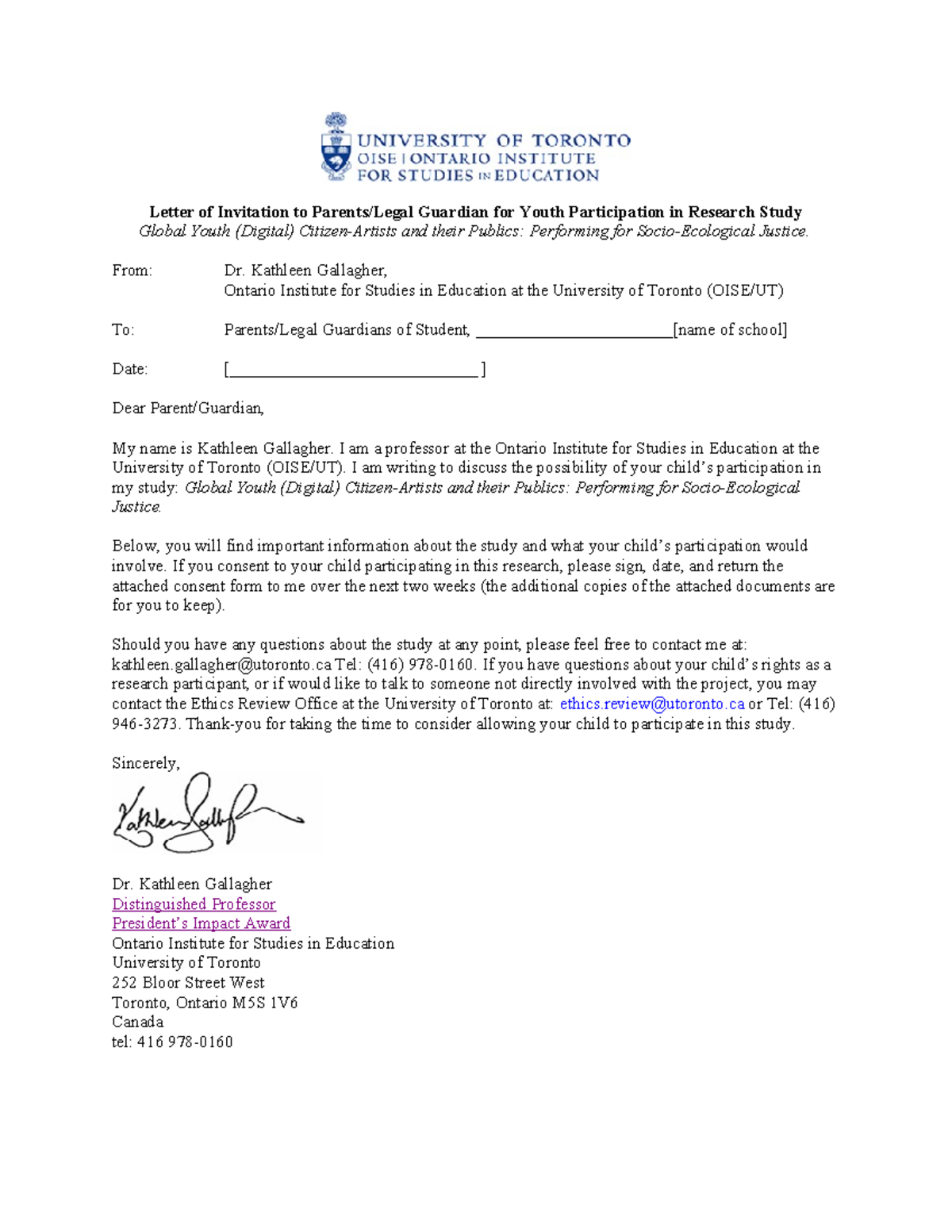 AC Parent Guardian Consent Letter OCT2020 - Letter of Invitation to ...