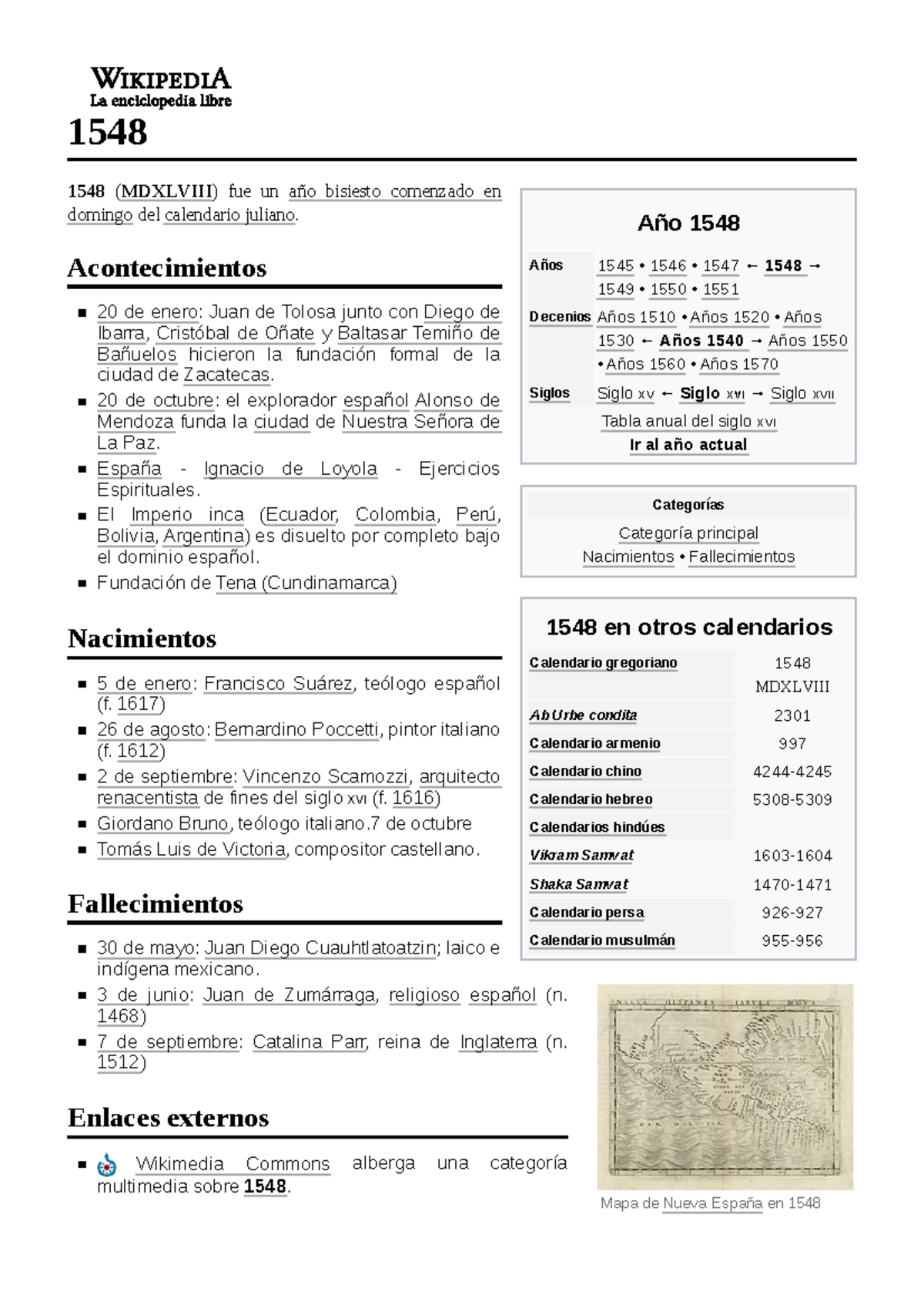 1548 - sdvsVAD - Año 1548 Años 1545 • 1546 • 1547 ← 1548 → 1549 • 1550 ...