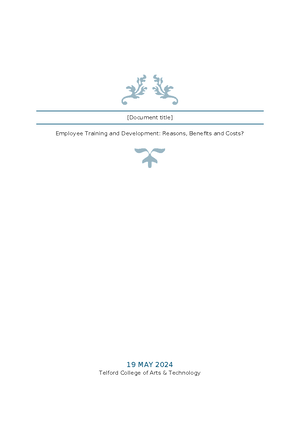 Unit 21 assignment 2 - Unit 21 assignment 2: Induction for new employees? R Introduction Within ...