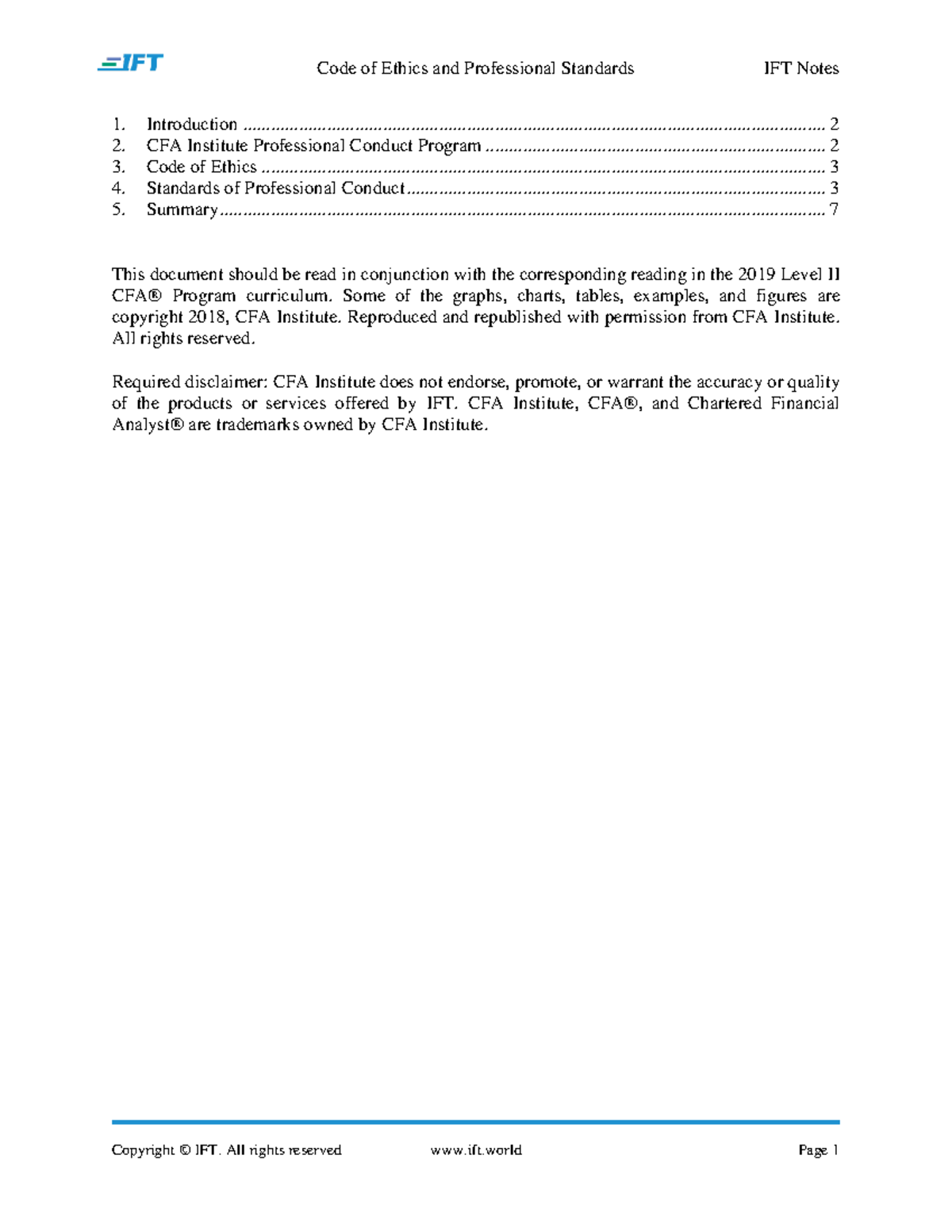 Introduction to Code of Standards - Introduction - Studocu