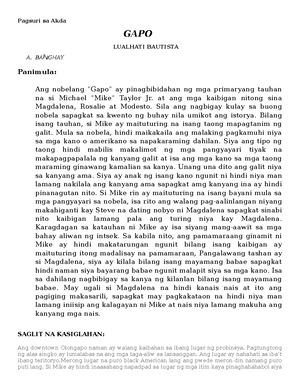 1-4 Survey - 1. Ano ang inyong mga itinatanim? Ano ang mga uri ng ...