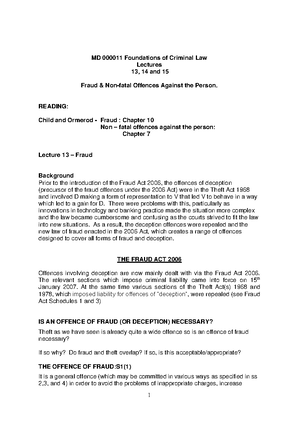 Lecture 20 - Rebuttable and Irrebuttable Presumptions - Having first ...