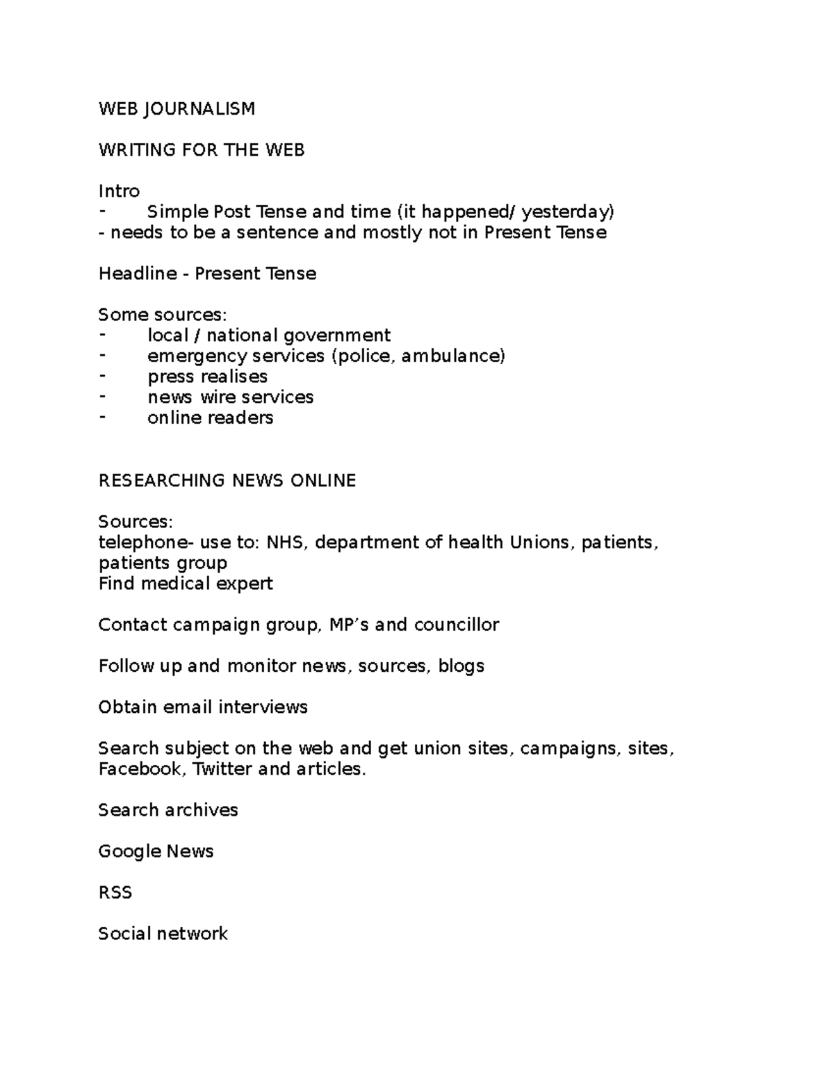 WEB Journalism - Writing for web - WEB JOURNALISM WRITING FOR THE WEB ...