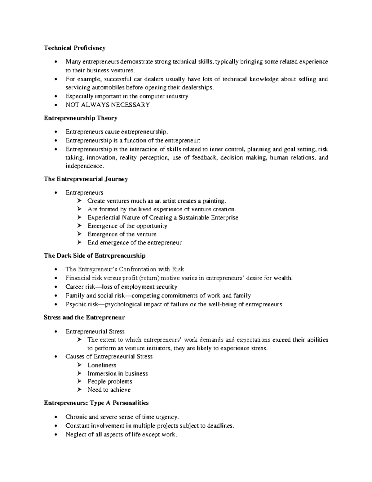 Technical Proficiency - Technical Proficiency Many entrepreneurs ...