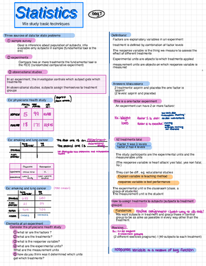UNIT ONE- Intro to Stats - Unit One Statistics: What is the ...