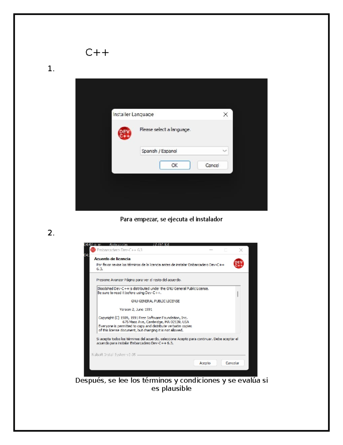 Actividad fundamental 1 Programacion Estructurada - C++ 1. Para empezar ...