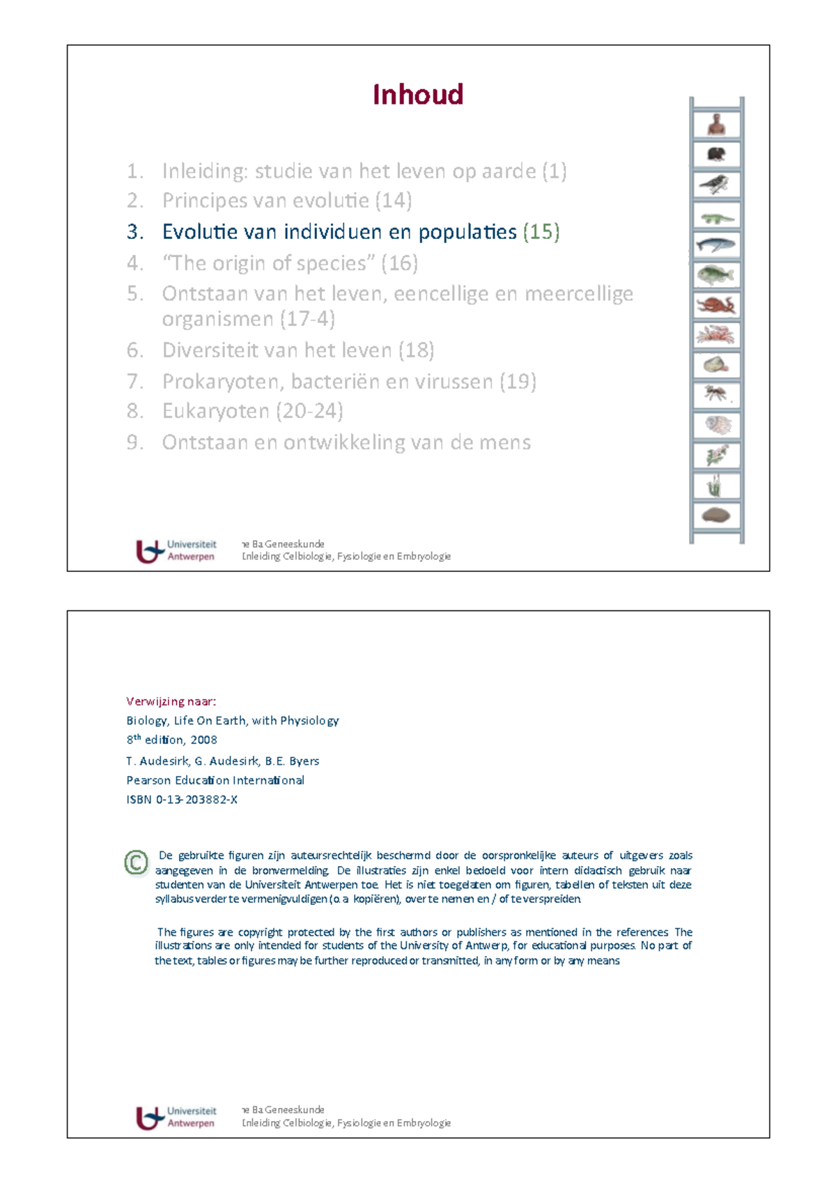 1GEN Evo Bio Hst3P met notities - 1e Ba Geneeskunde Inleiding ...