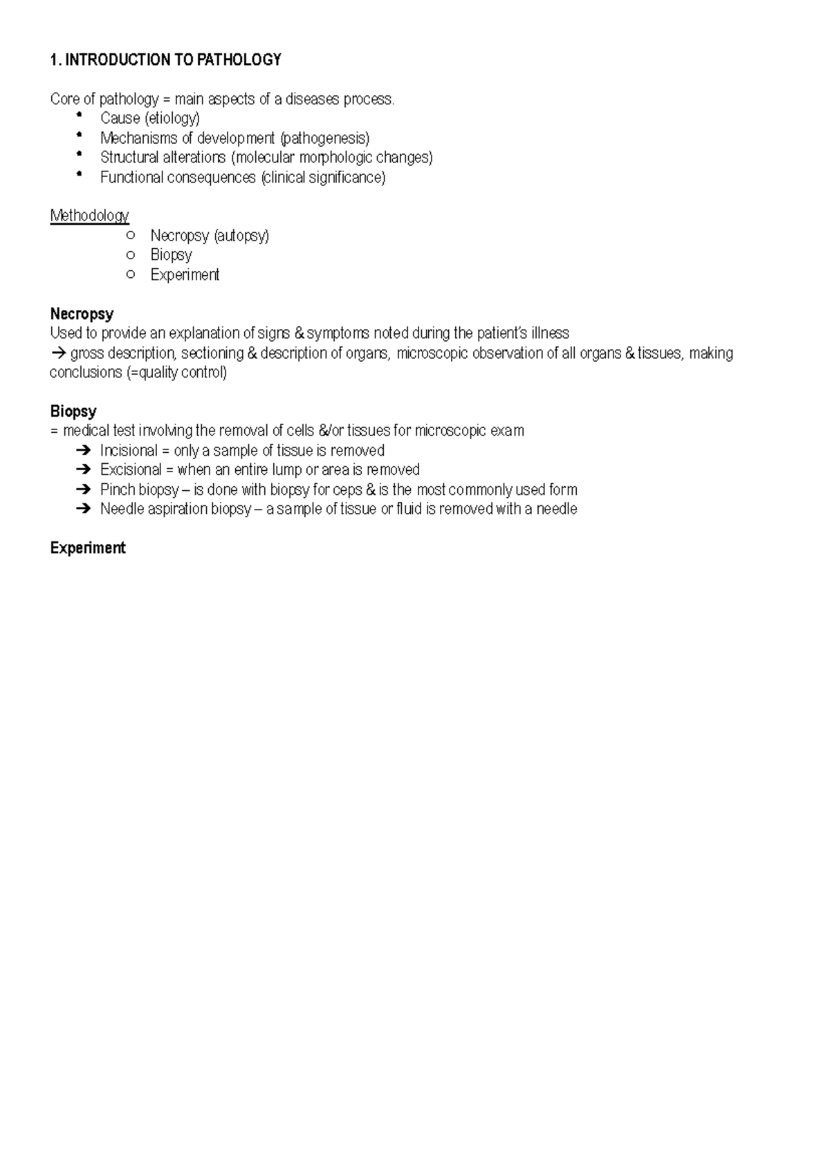 General Pathology Syllabus essays-2 - 1. INTRODUCTION TO PATHOLOGY Core ...