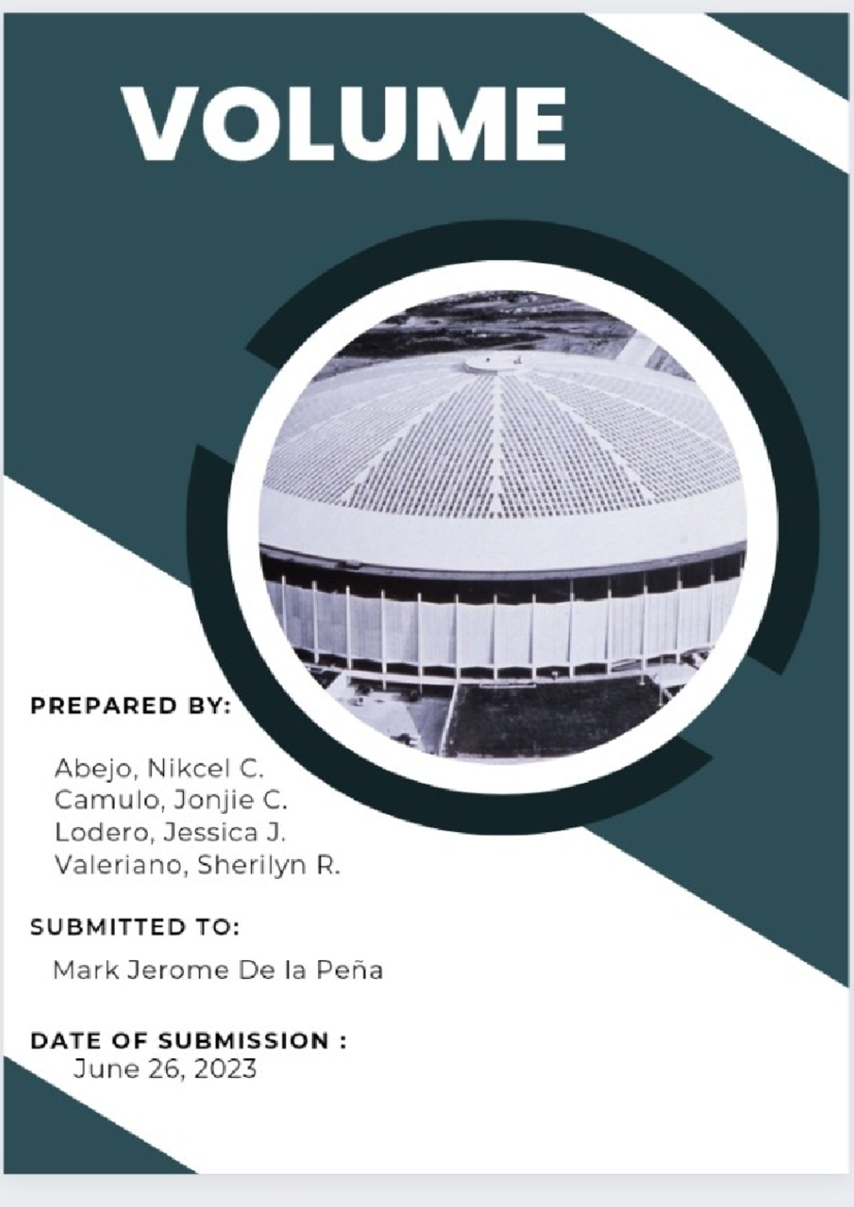 Sherilyn Valeriano - FOR NOTES - DISK METHOD Problem The solid is ...