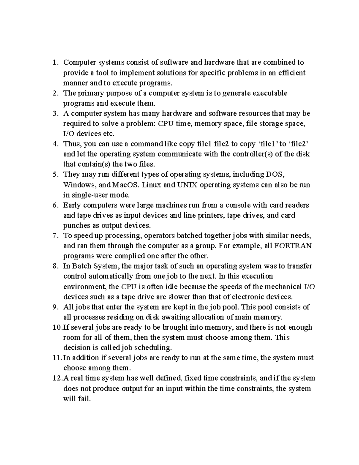 Cs604 mcqs - Short notes - Computer systems consist of software and ...