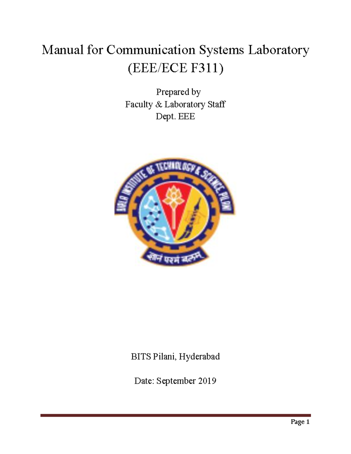 Exp-7 Sampling and Reconstruction - Manual for Communication Systems ...