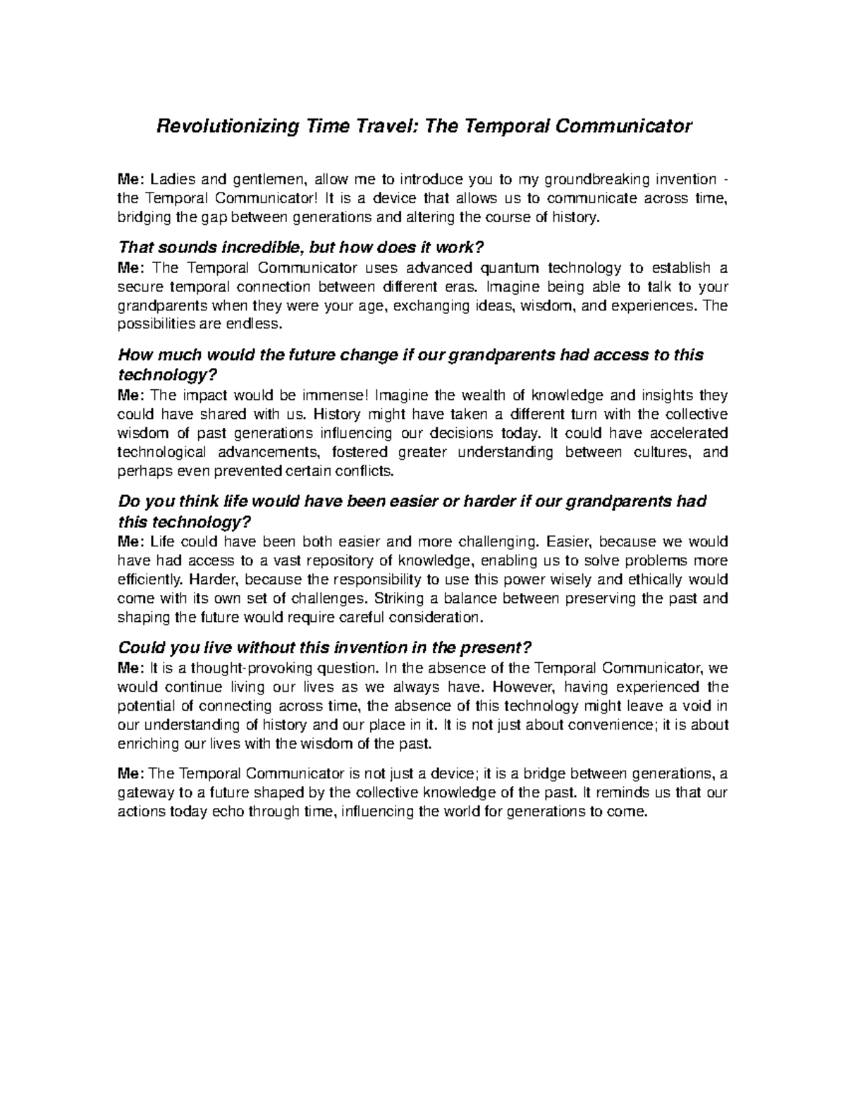 Revolutionizing Time Travel - That sounds incredible, but how does it ...