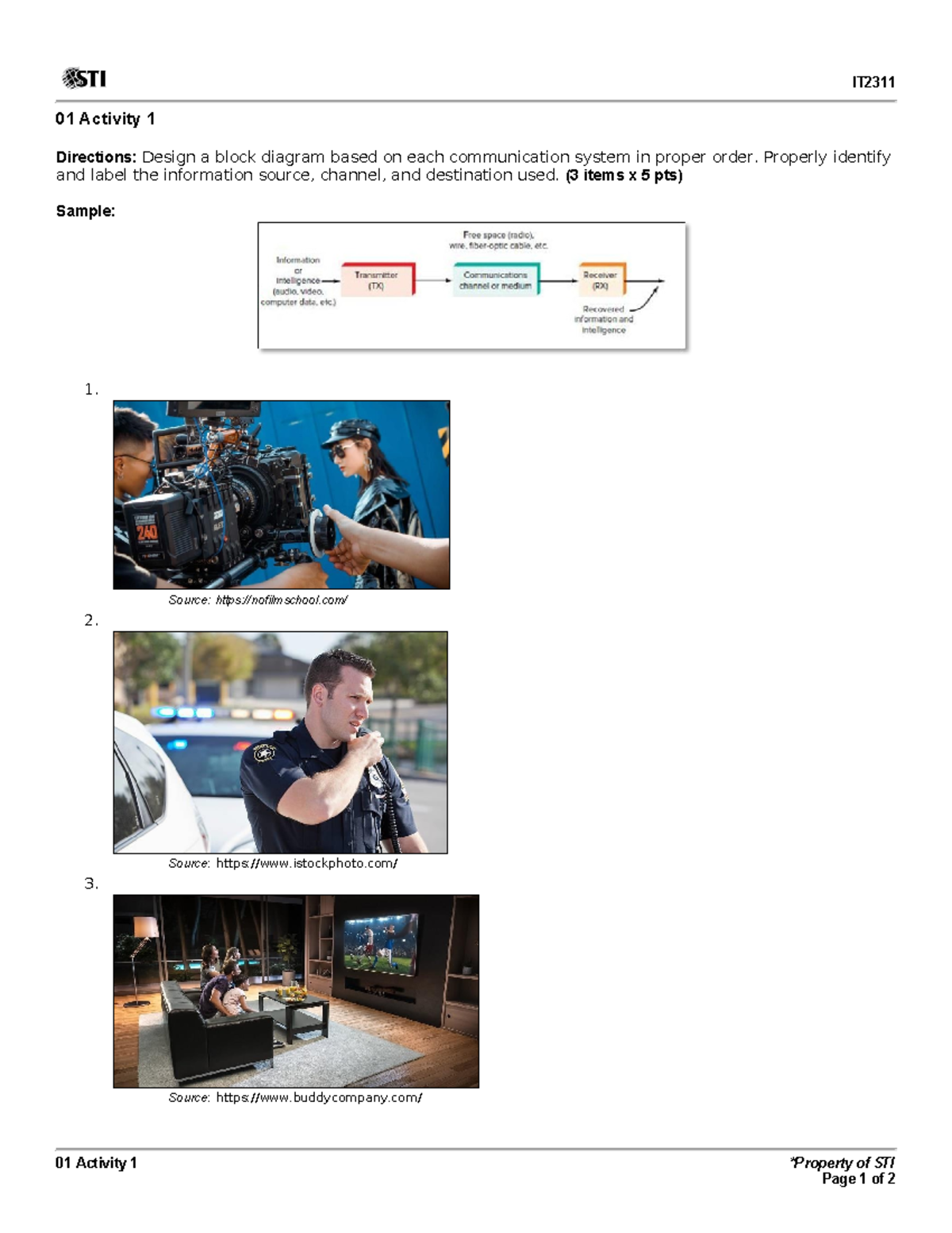 01 Activity 1 - Professional Issues - IT 01 Activity 1 *Property of STI ...