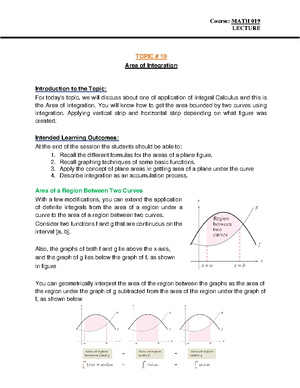 07- Integral- Calculus compressed - Calculus 2 - TIP - Studocu