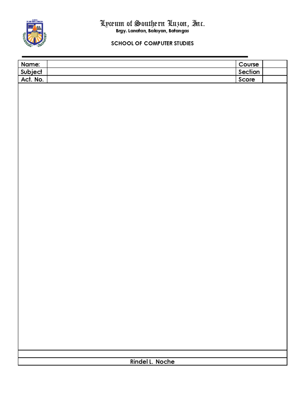 Activity-Sheet-Lyceum - Information Technology Concepts and System ...