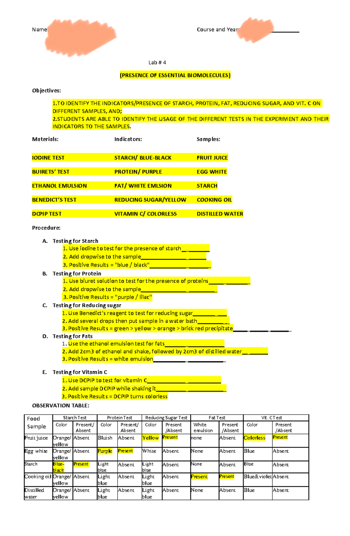 Berina- Galleto- Pacpaco- Bsbio-1A-LAB 4 - Science, Technology ...