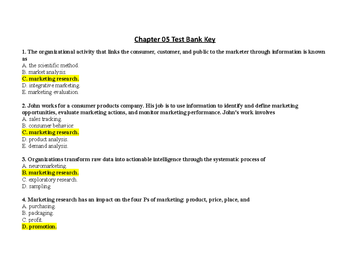 Chapter 05 Test Bank - Chapter 05 Test Bank Key 1. The organizational ...