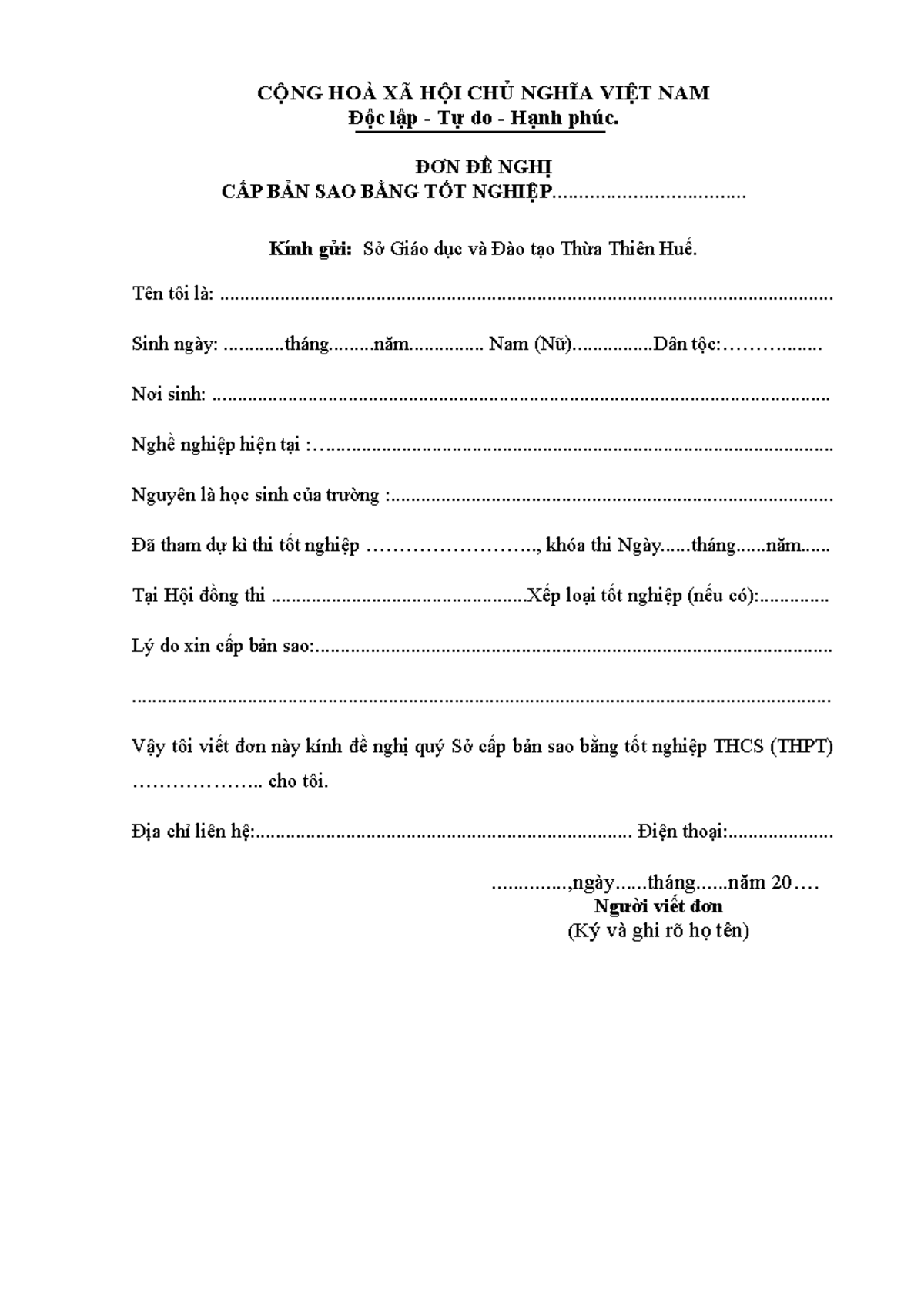 2. mau don cap lai bang sao40(2) - Professional Selling - FPT - Studocu