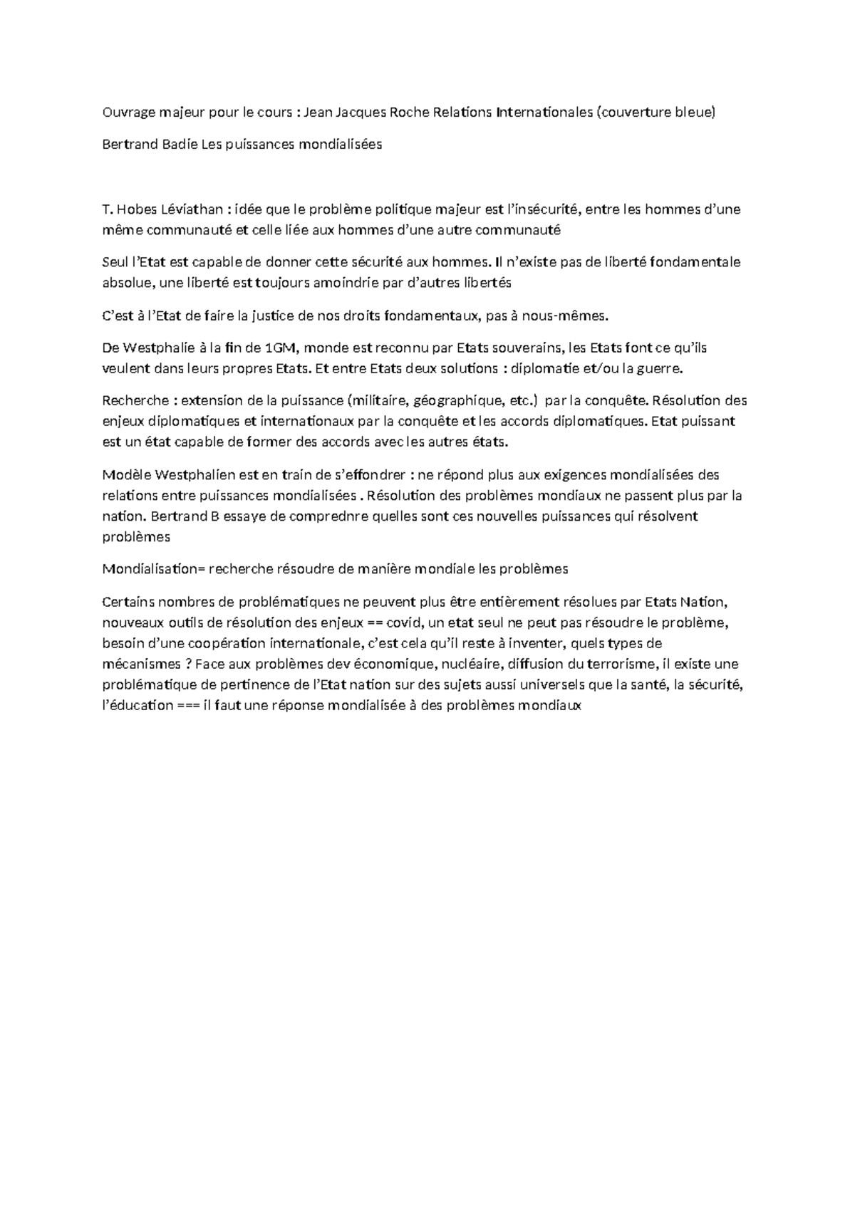 Lecon 2 - Voila - Ouvrage majeur pour le cours : Jean Jacques Roche ...