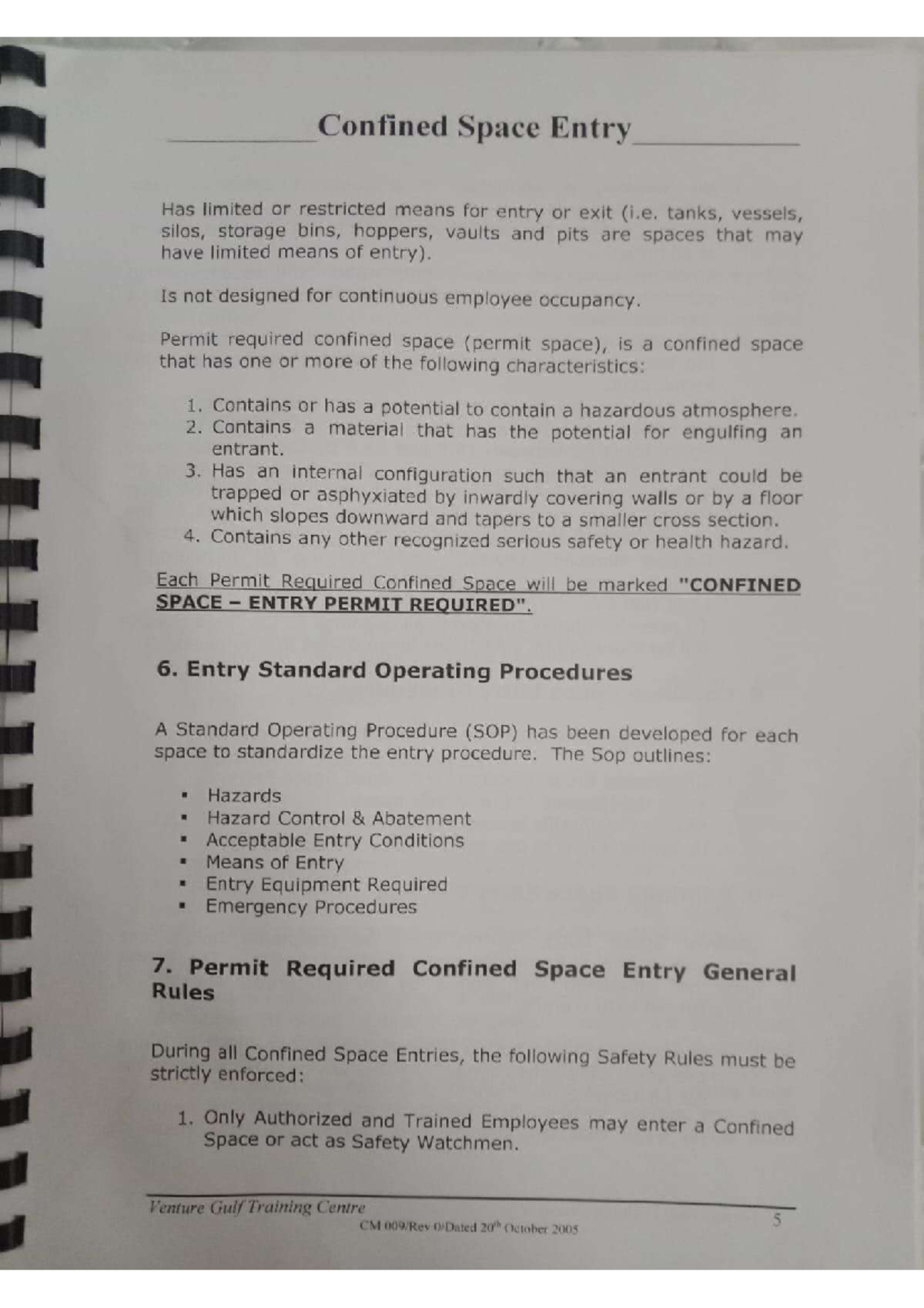 CONFINED SPACES - Health Education And Nutrition - Studocu
