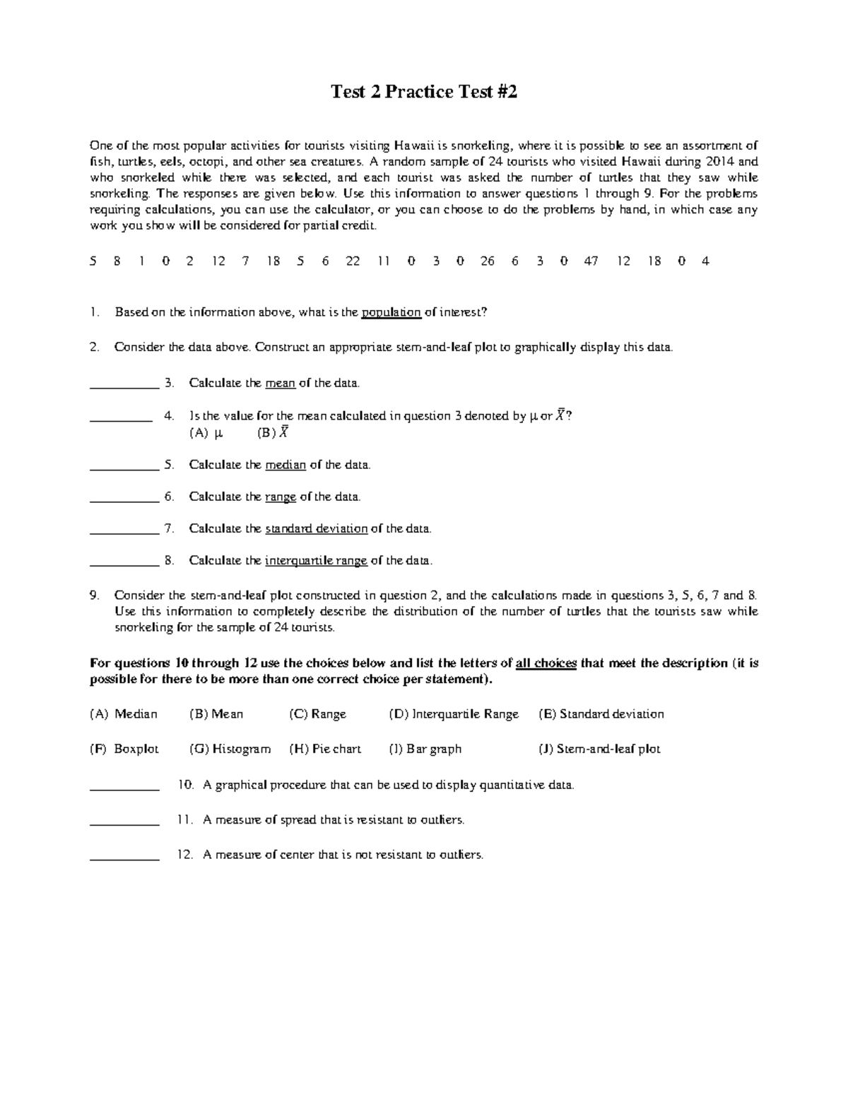 Test 2 Practice 2 - Test 2 Practice Test One of the most popular ...