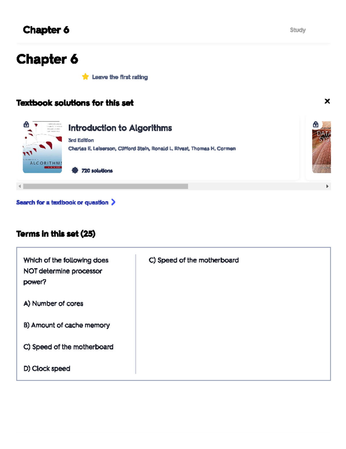 Quizlet ch. 6 - CHapter 6 study materials - BTM 200 - Studocu