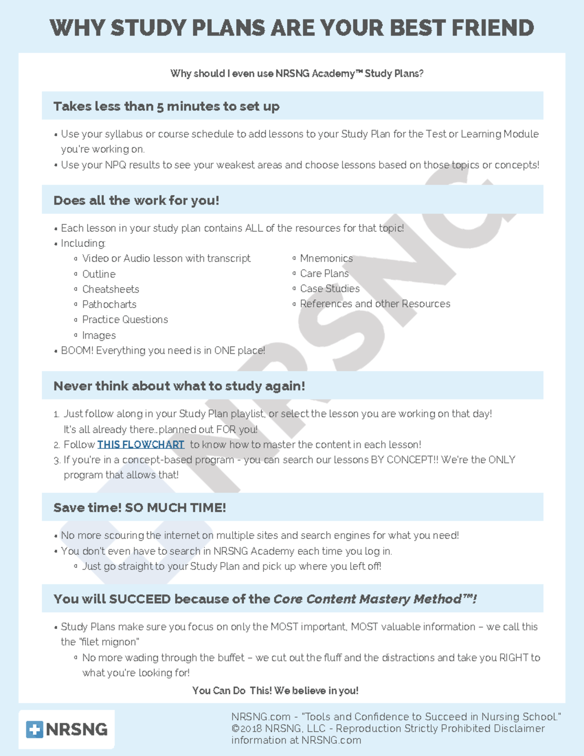 Cs-test-014-why study plans are your best friend - NRSNG - “Tools and ...