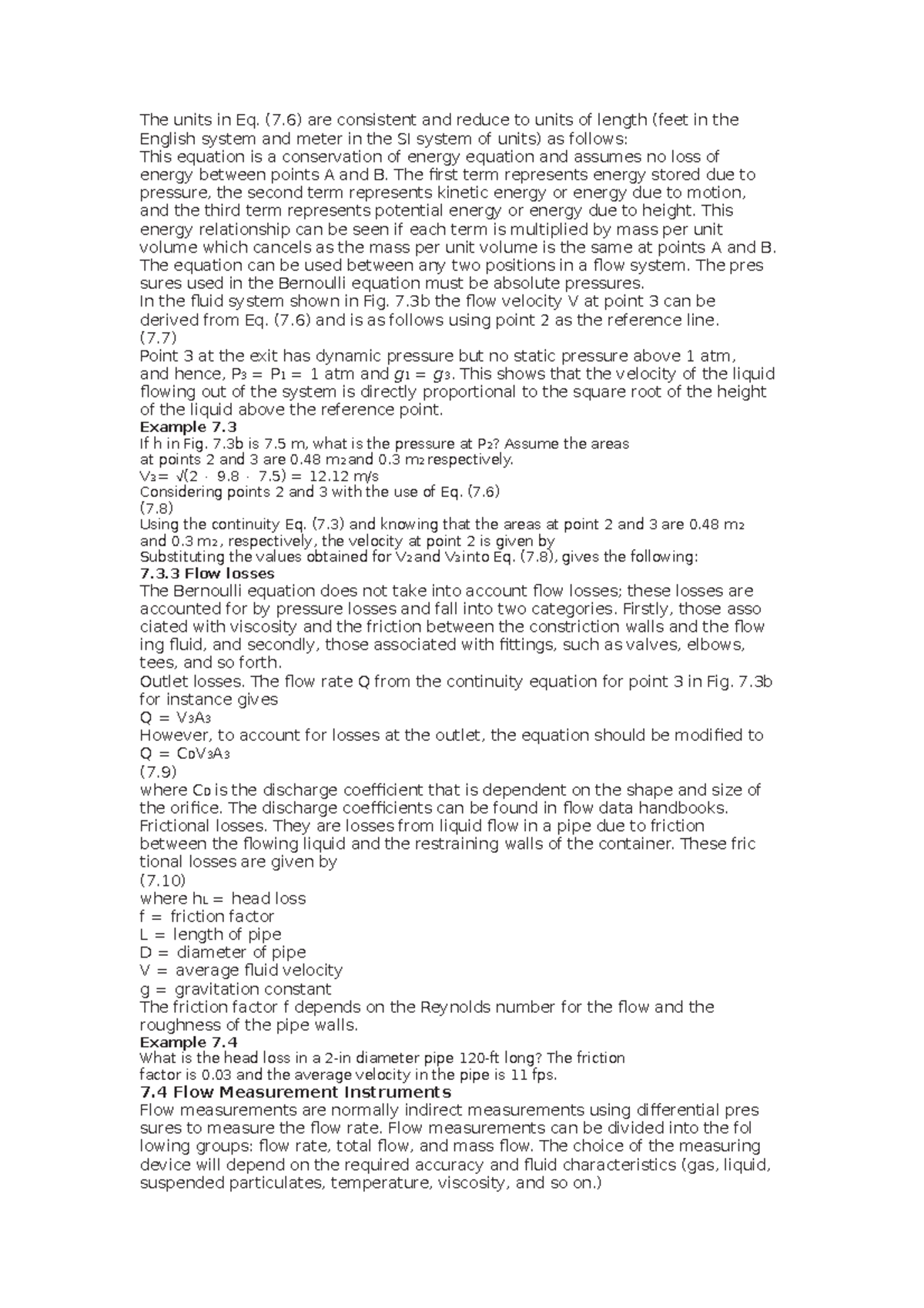 Process control applications 104 - The units in Eq. (7) are consistent ...