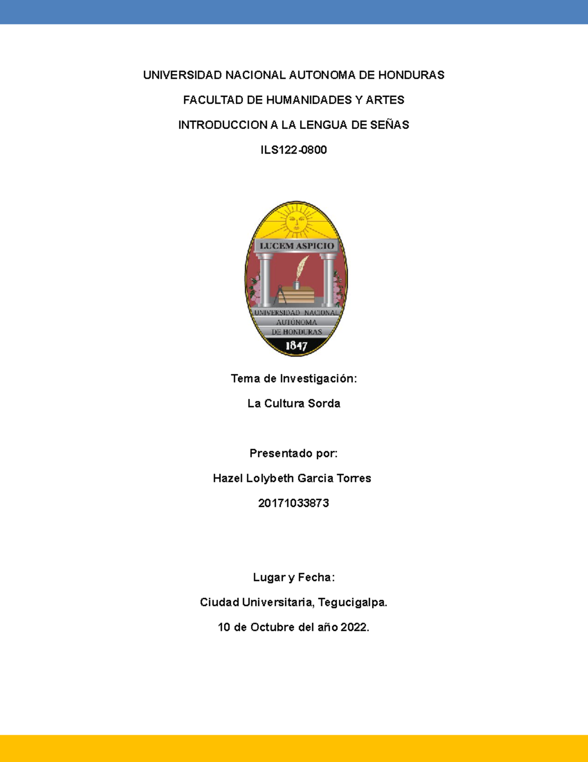 Lesho - TAREA - UNIVERSIDAD NACIONAL AUTONOMA DE HONDURAS FACULTAD DE ...