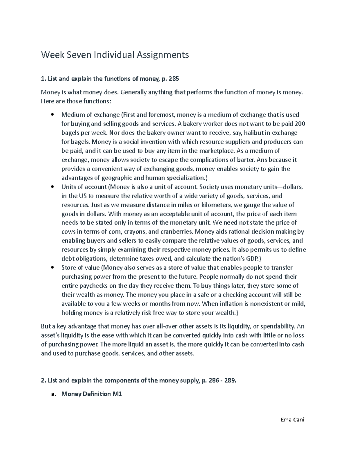Document 25 - Book question - Week Seven Individual Assignments List ...